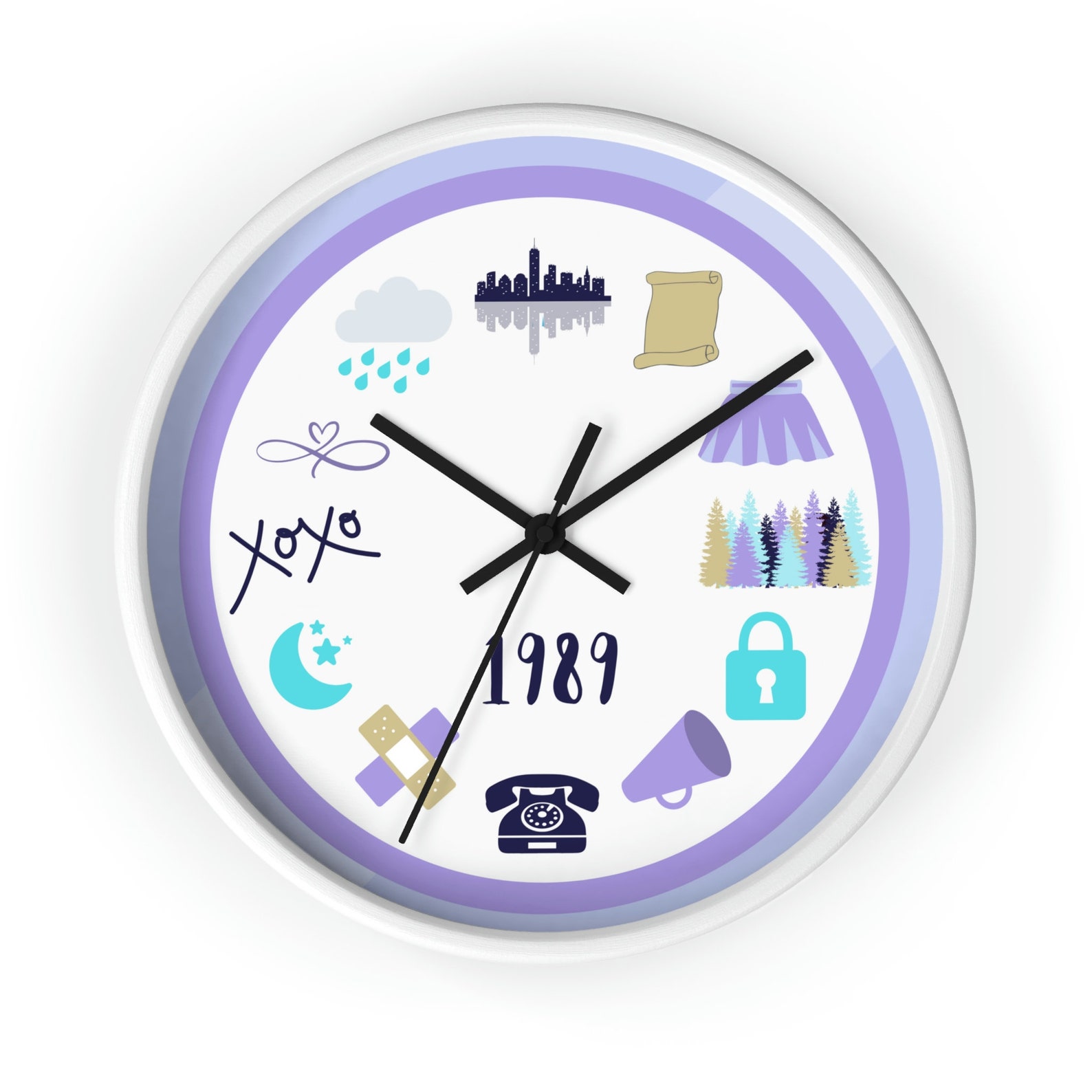 Taylor Swift 1989 Clock Clock Swiftie Clocks 12hr Home Decor Gift Wall ...
