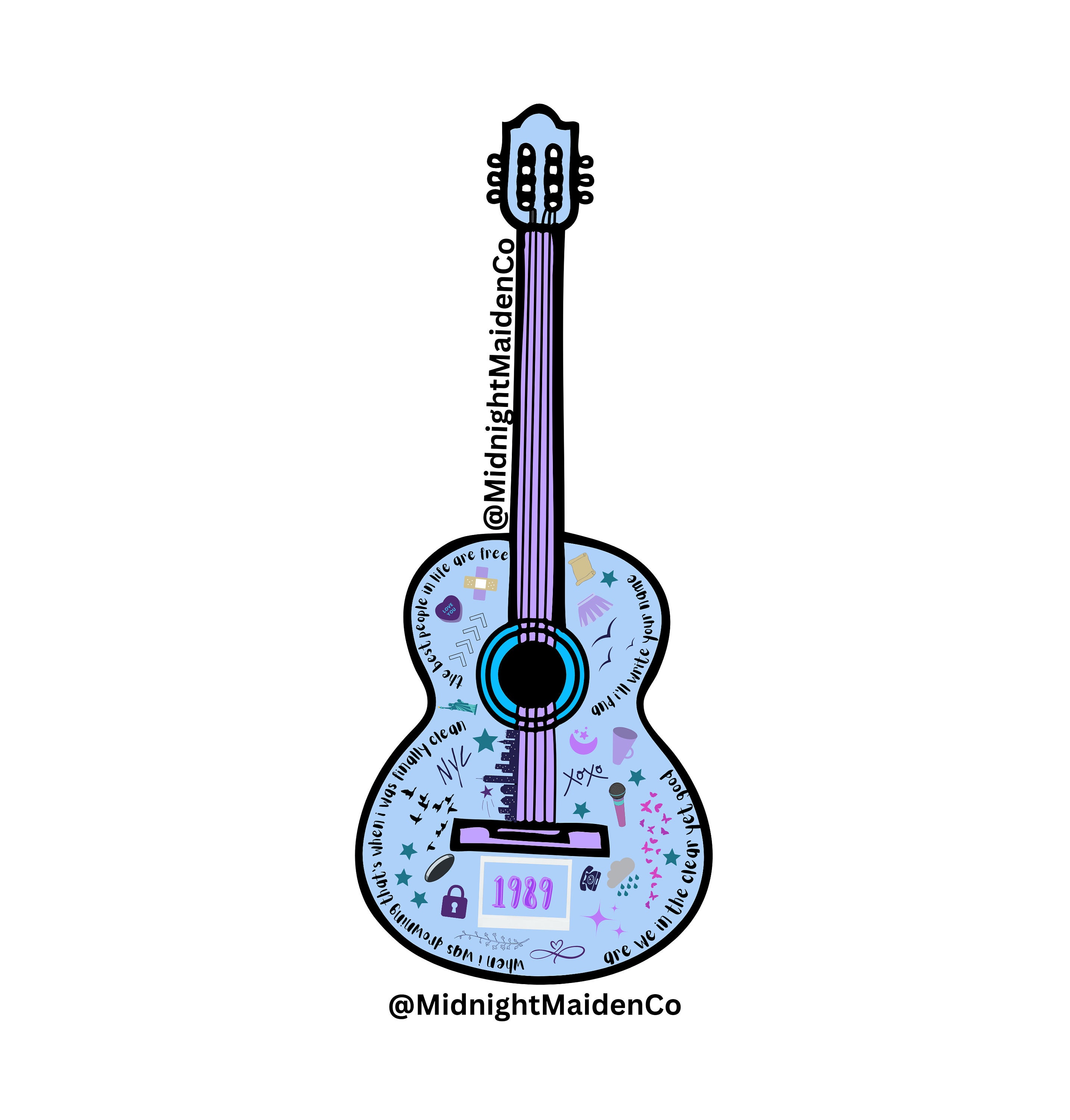 Taylor Swift Digital Download Early Album PNG Bundle Guitars ...