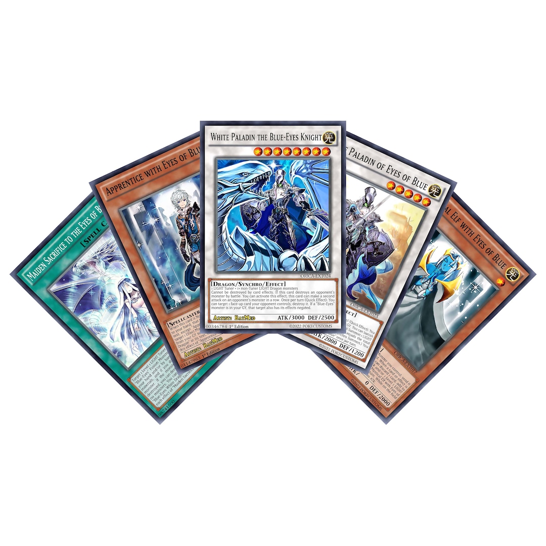Blue-eyes White Dragon Synchro & Tuner Yugioh Card Set - Etsy