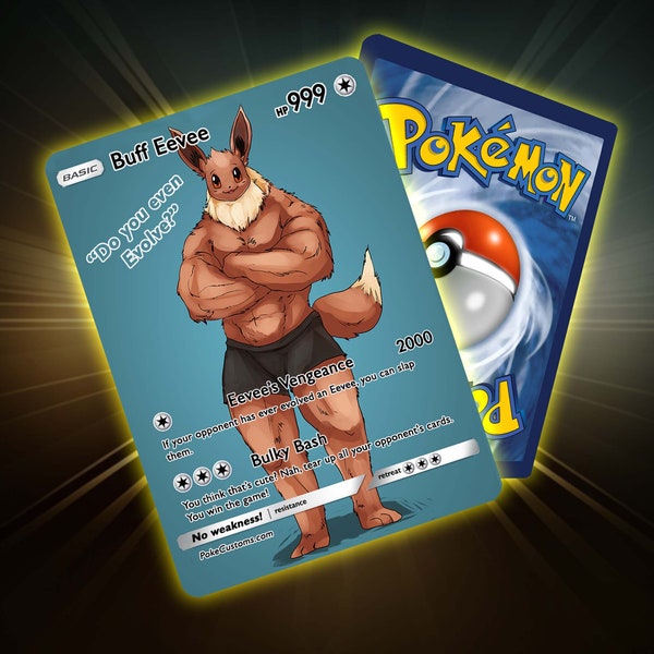 Custom Eevee Card - Make Your Own Eevee Card
