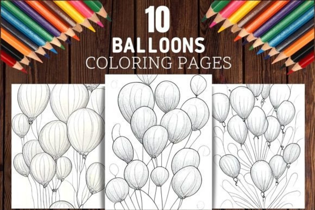 Coloring Pages For Kids Balloons