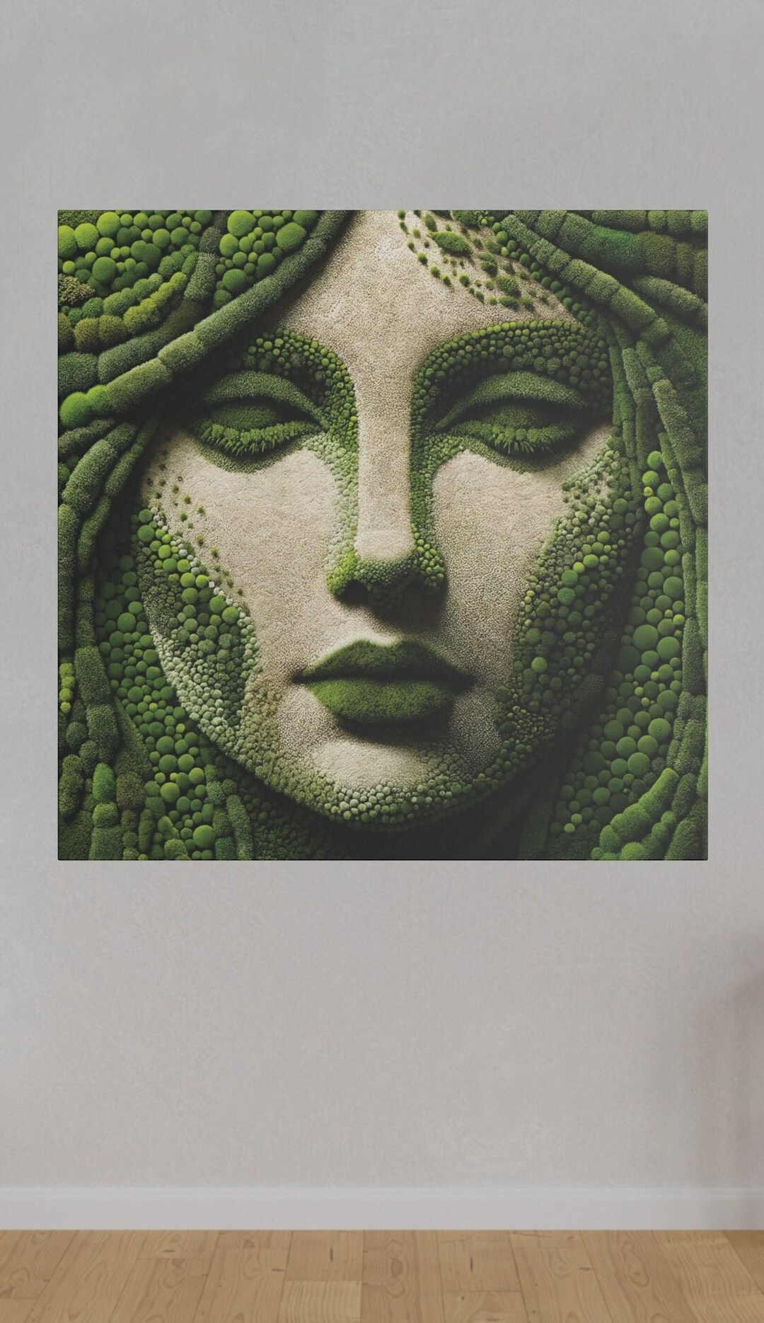 Verdant Serenity Moss Artwork | Tranquil Green Art | Artistic Moss ...
