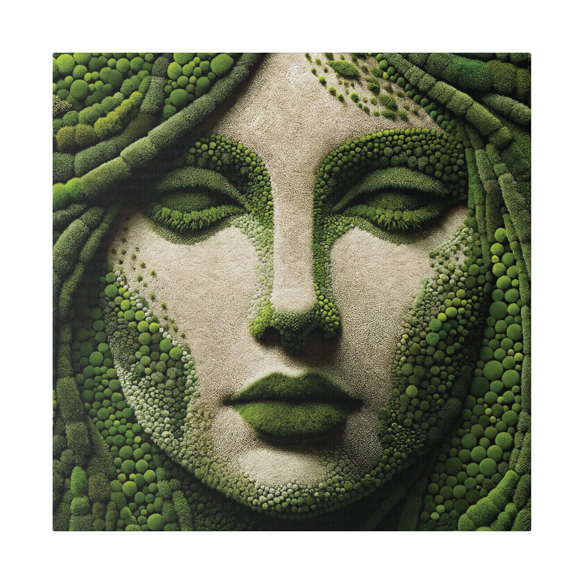 Verdant Serenity Moss Artwork | Tranquil Green Art | Artistic Moss ...