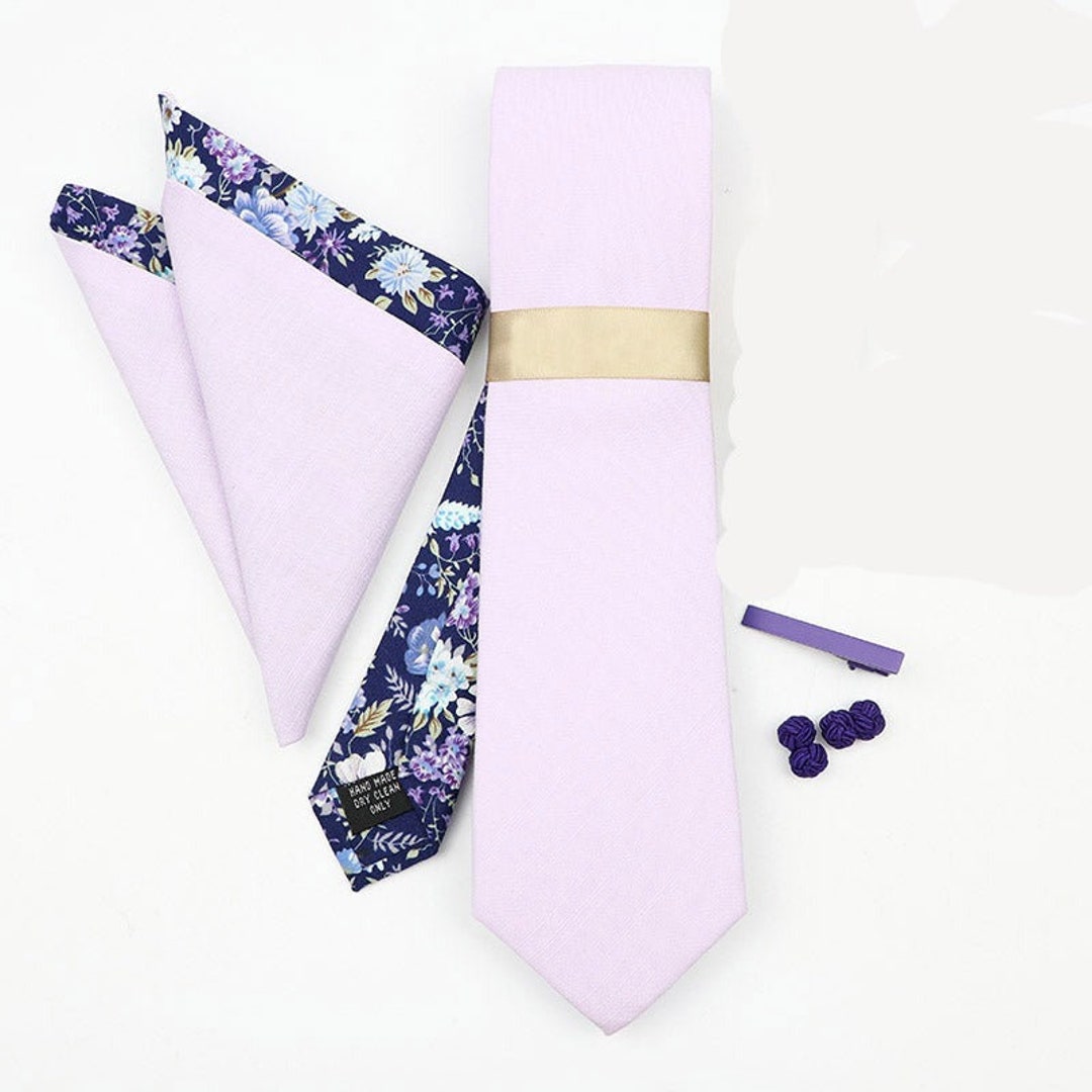 The Lilac Wedding Tie Set - Etsy