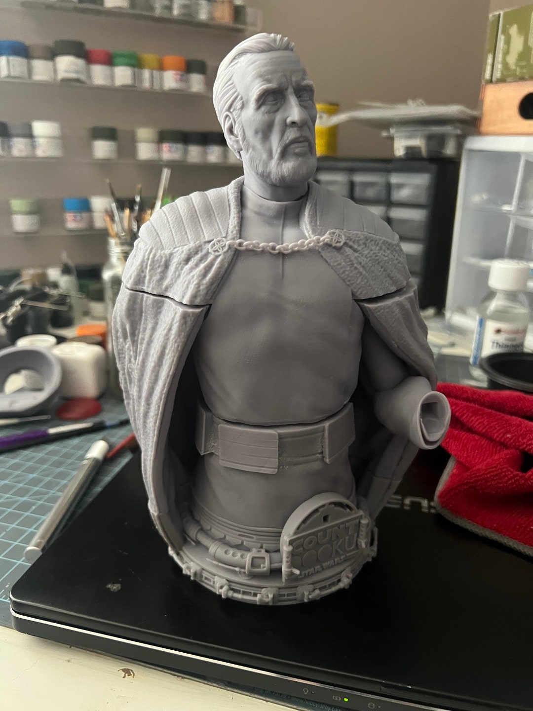 Count Dooku Resin Statue - Etsy