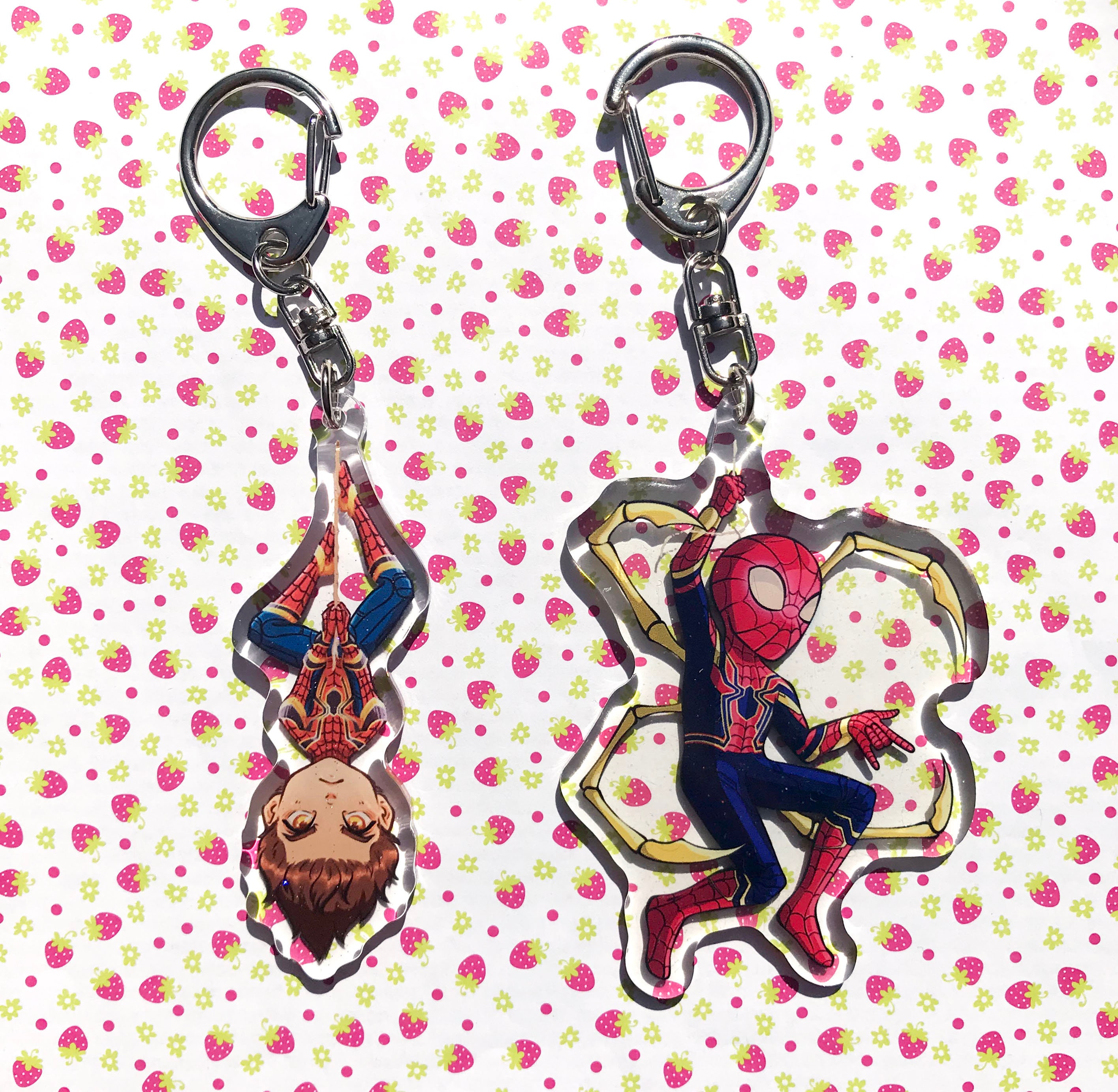 Spider-man Keychains - MCU Peter Parker, Iron Spider - Etsy