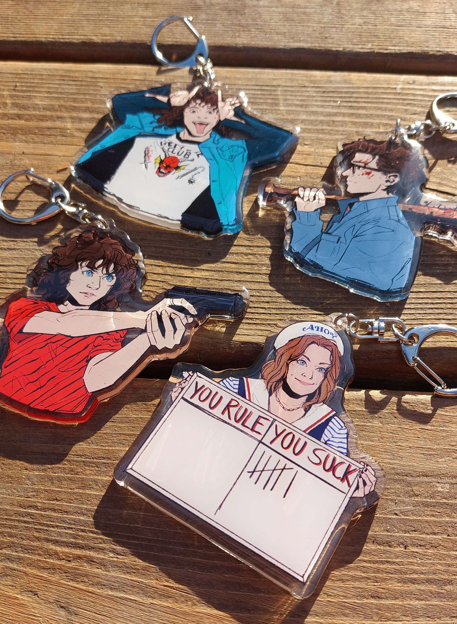 Stranger things keychain - Etsy