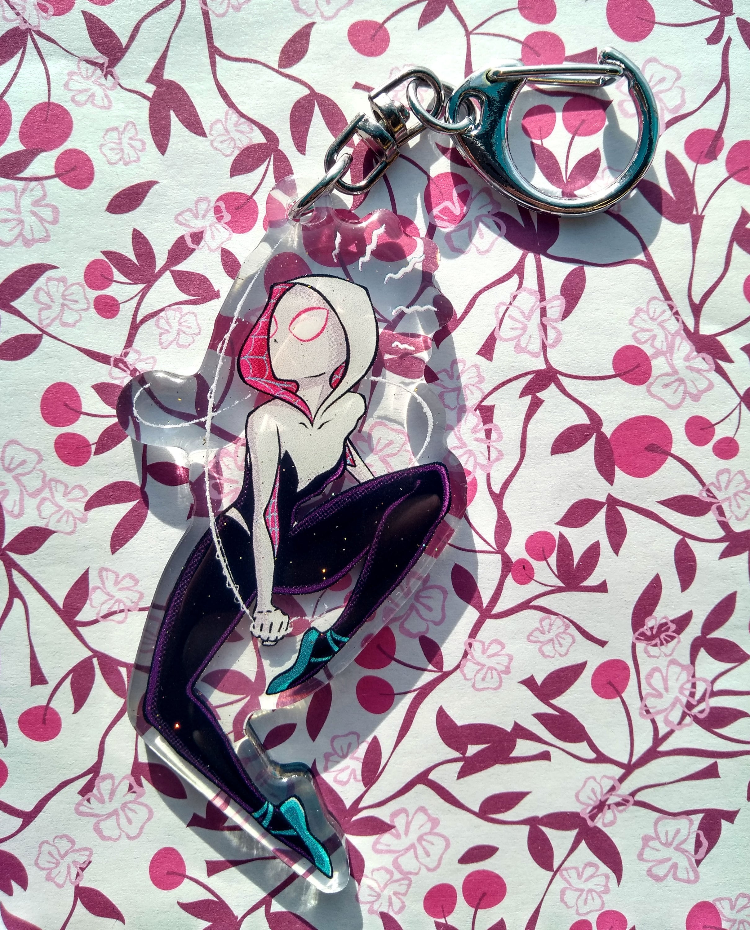 Into the Spider-verse Spider-man Keychains Miles Morales - Etsy
