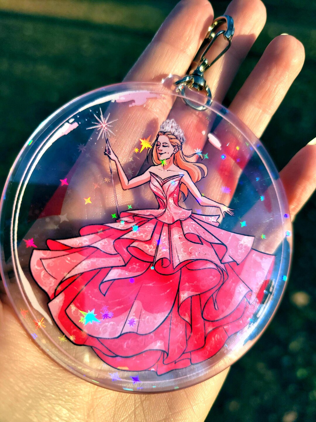 Wicked Inspired Glinda Keychain - Etsy