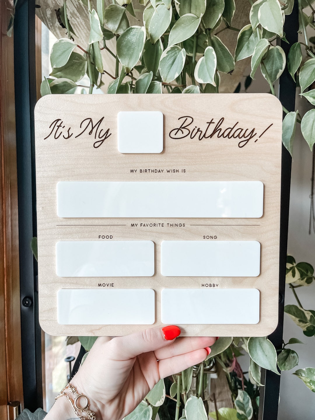 Birthday Board Its My Birthday Sign Dry Erase Board Dry Erase Birthday ...