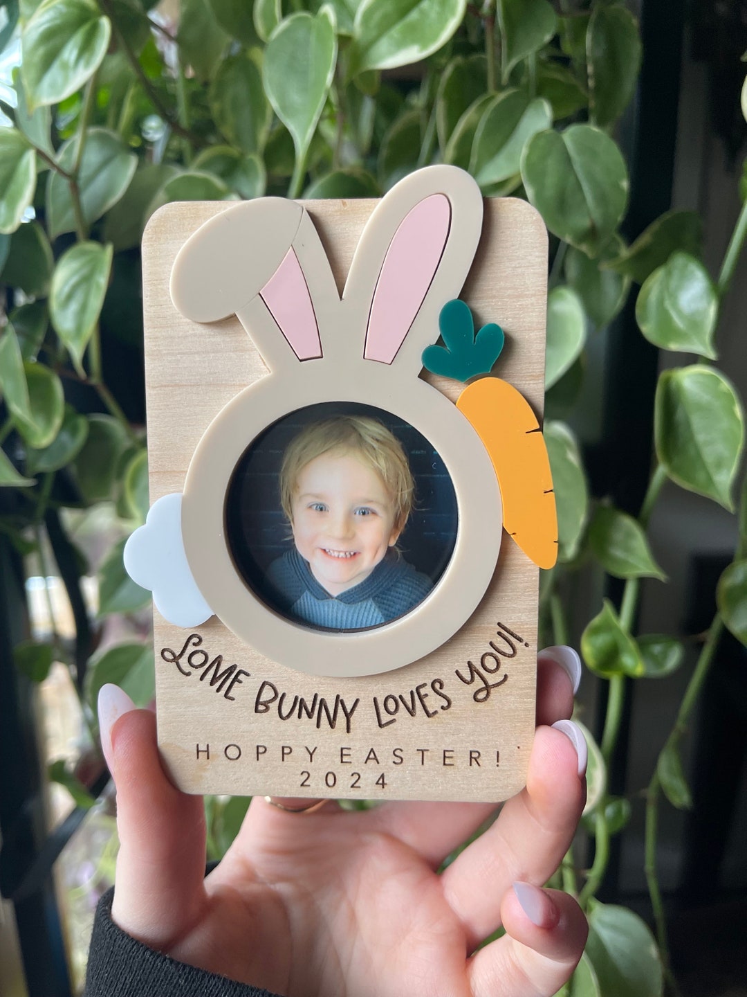 Easter Bunny Photo Frame Magnet Easter Gift Photo Frame Magnet ...