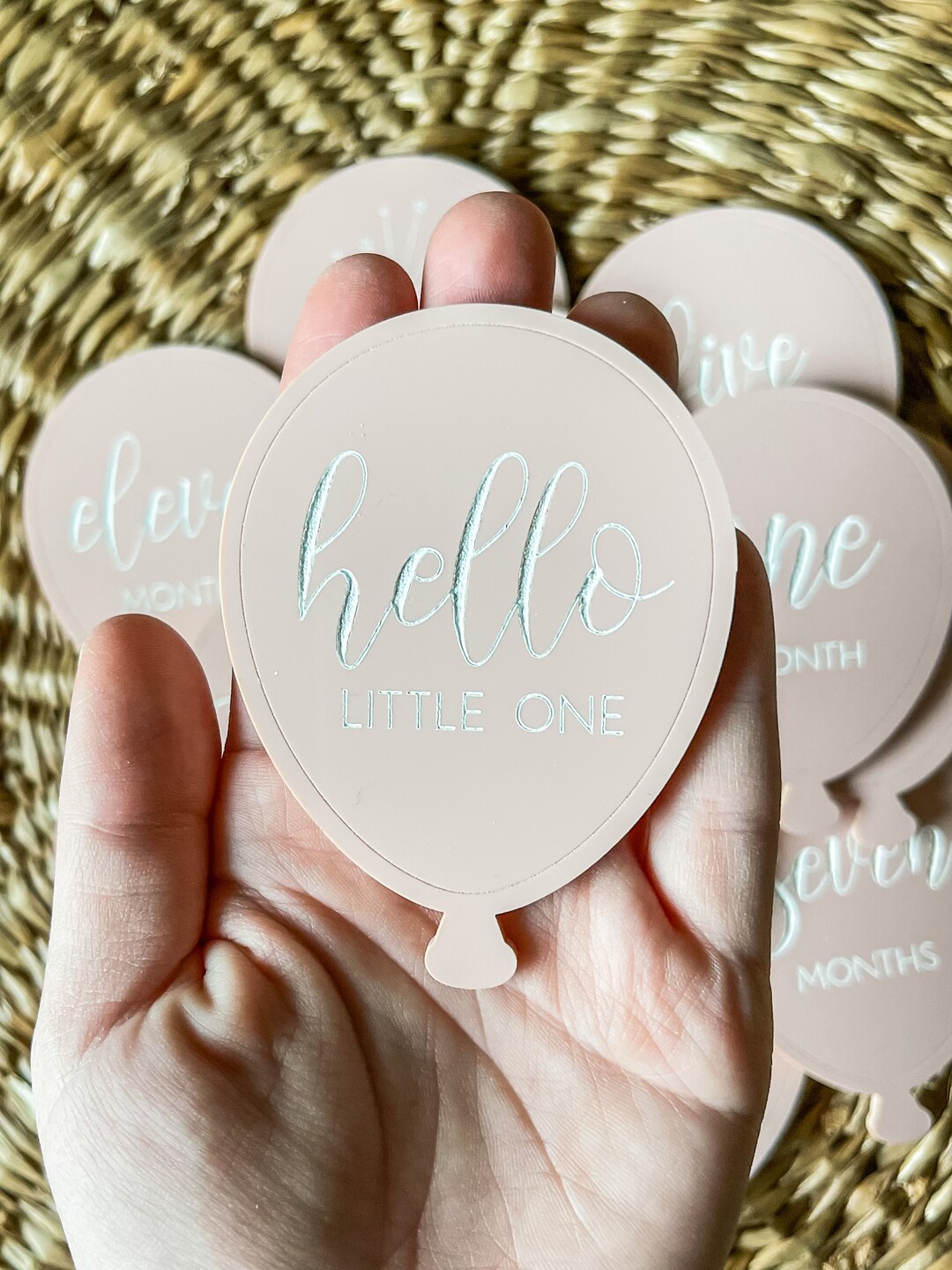 Balloon Acrylic Baby Milestone Markers - Etsy