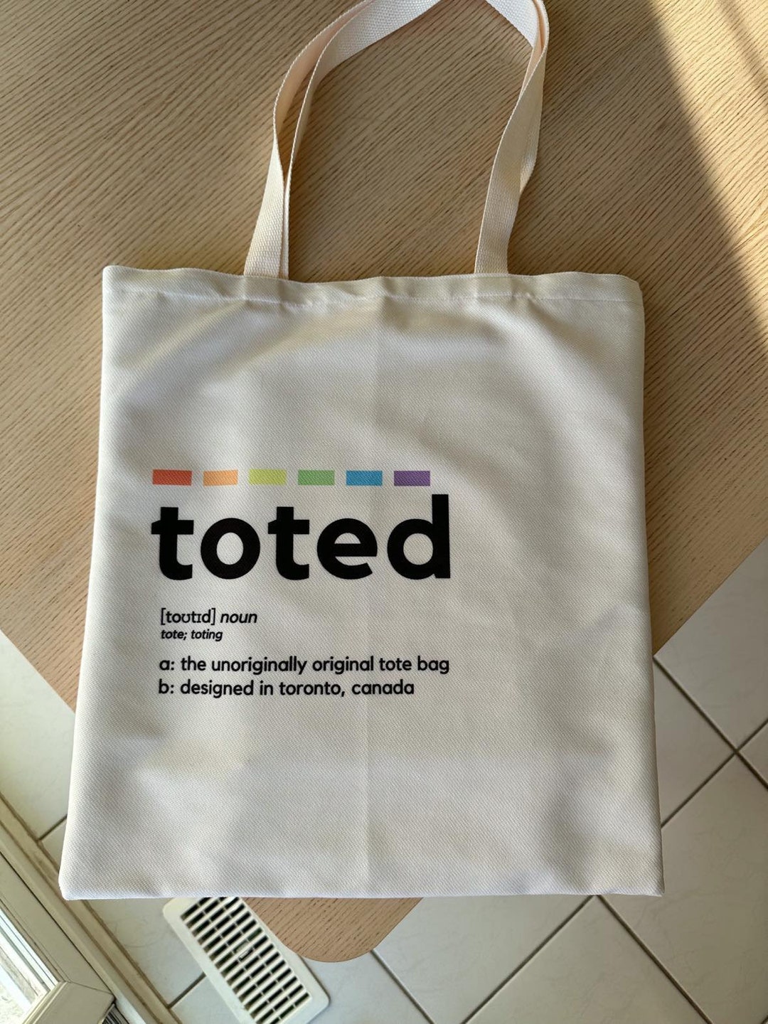 Toted Tote Bag Aesthetic Minimalist Cute Large Shoulder - Etsy