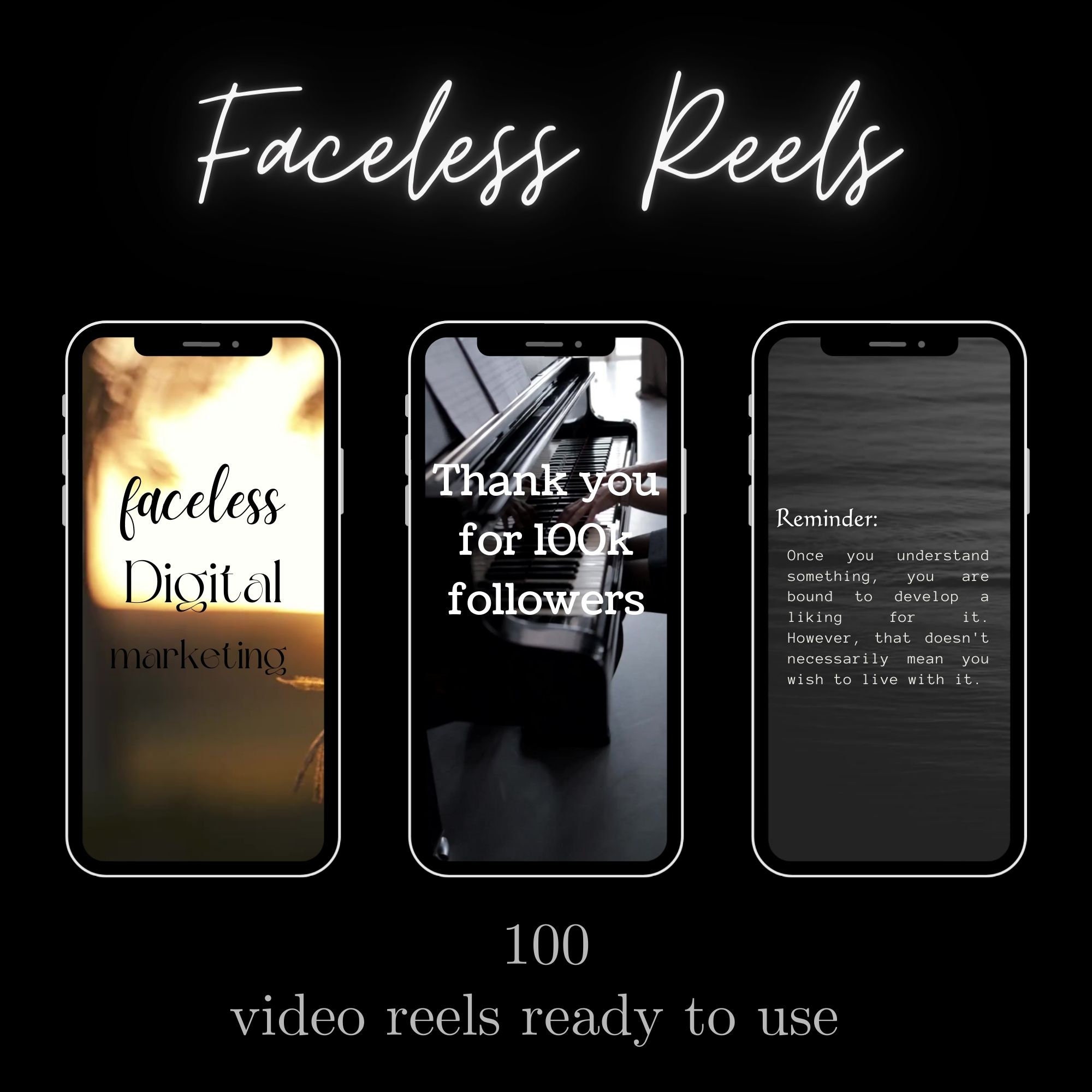 100 Dark Aesthetic Reels - Etsy