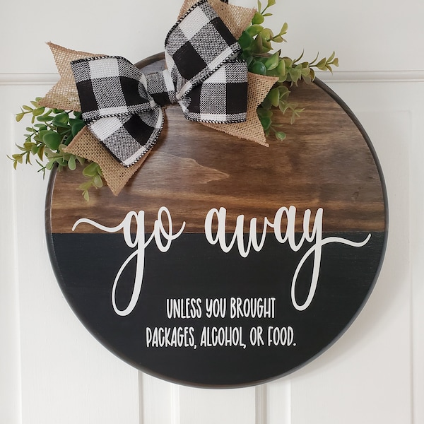 Go Away Sign - Etsy