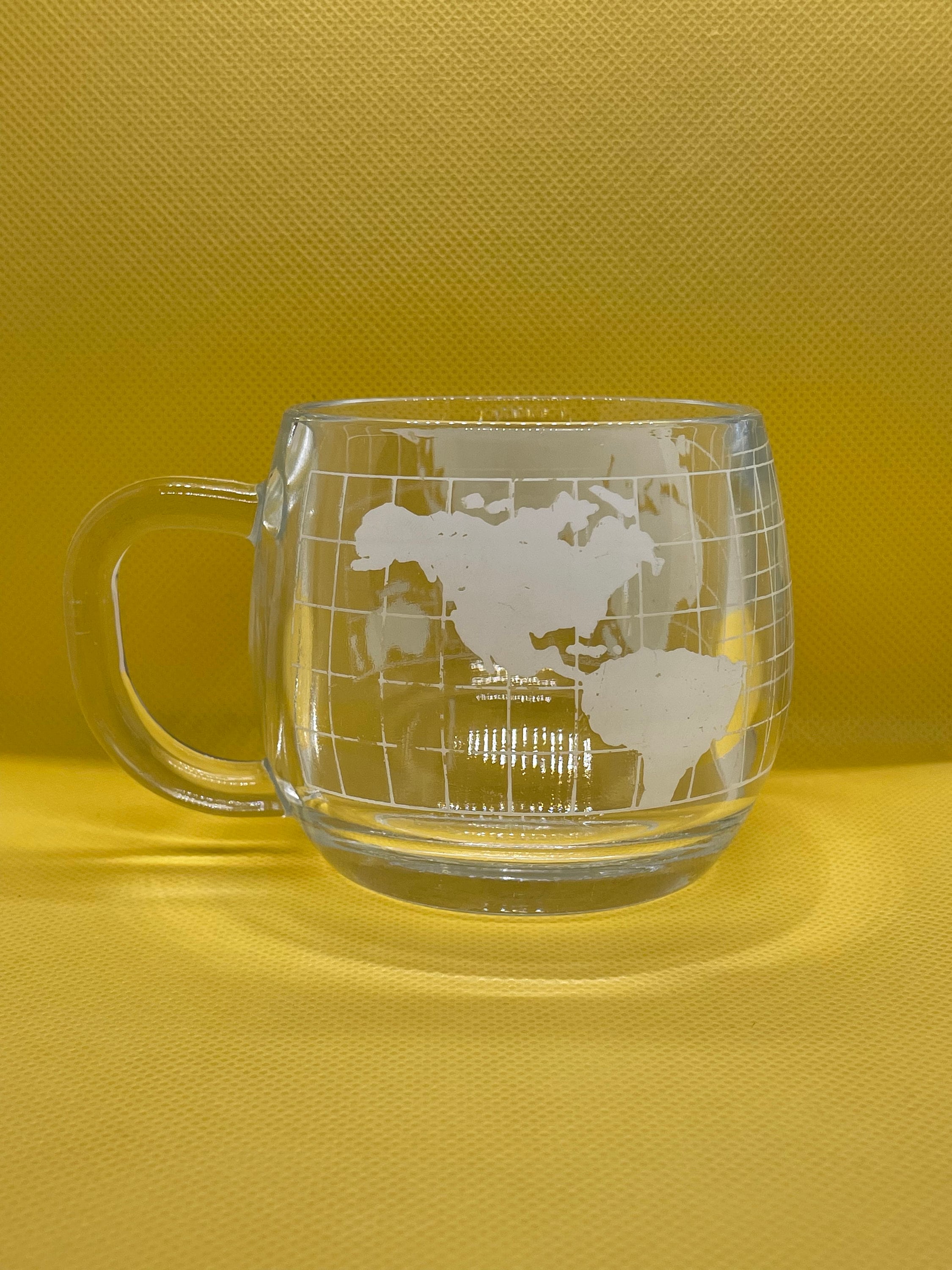 Nestle Nescafé World Map Glass Coffee Mugs - Set of 4 - Etsy