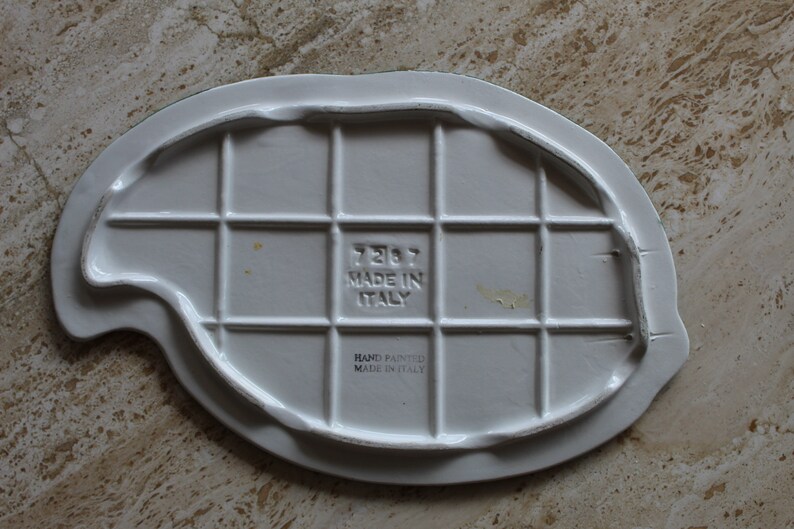 Vintage Hand Painted Ceramic Watermelon Trivet - Made in Italy - Etsy