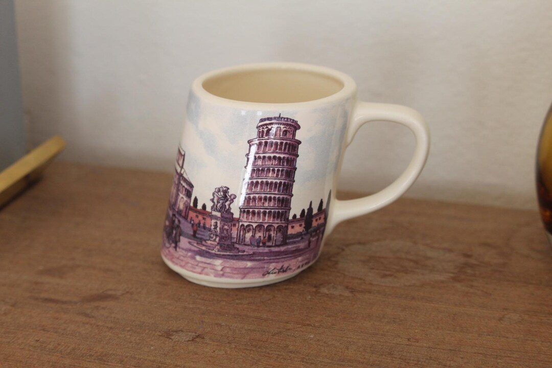 Vintage Slanted Leaning Tower of Pisa Mug Made in Italy - Etsy