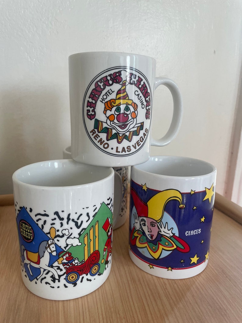 Vintage Circus Circus Las Vegas Souvenir Mug (2 Designs) - Etsy