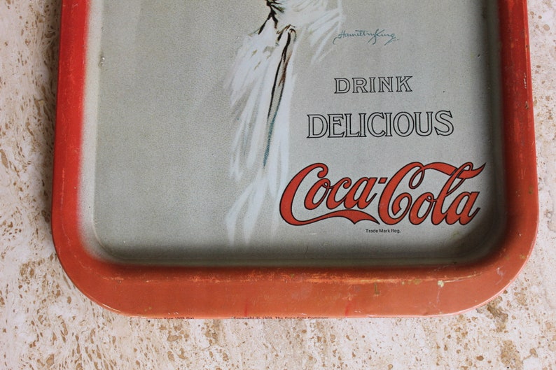 Vintage 1970s Coca-cola Victorian Woman Hamilton King Decorative Tray ...