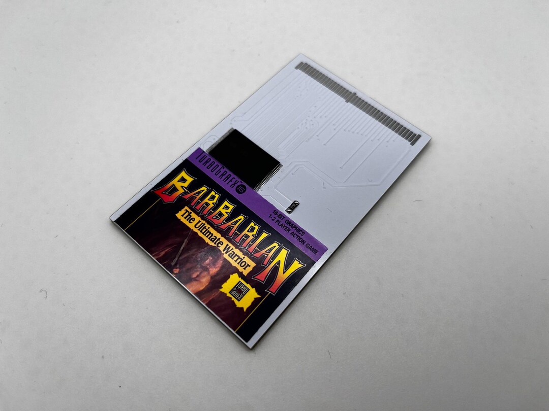 Barbarian Analogue Hucard Turbografx16 TG16 NEC - Etsy