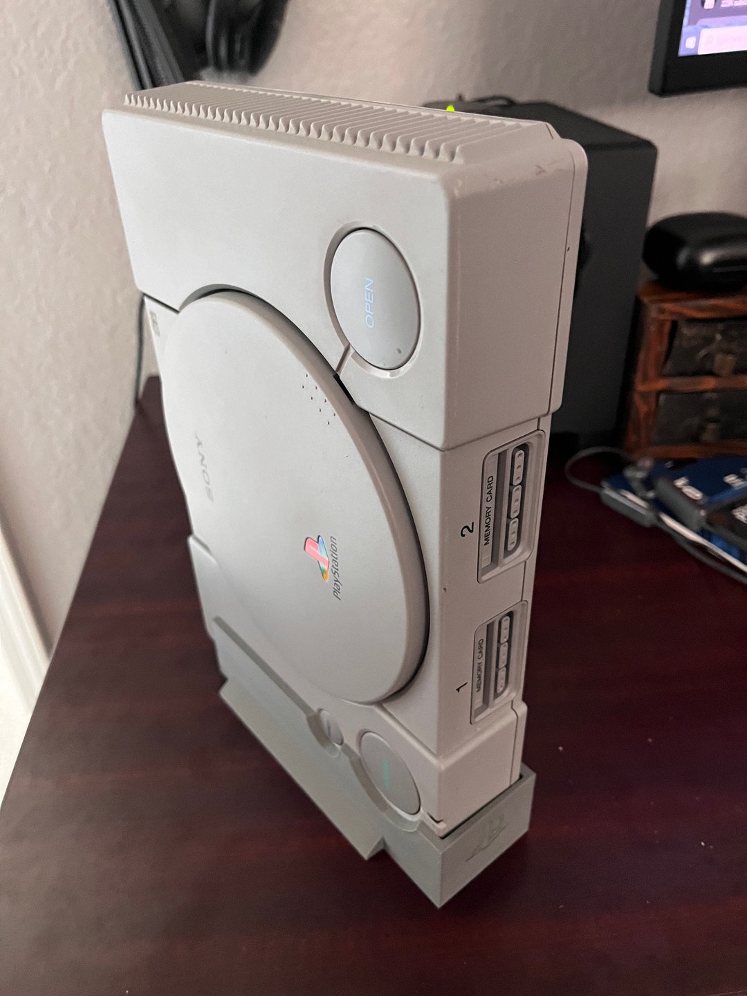 Playstation 1 Vertical Stand - 3D Printed PS1 Sony GRAY - Etsy
