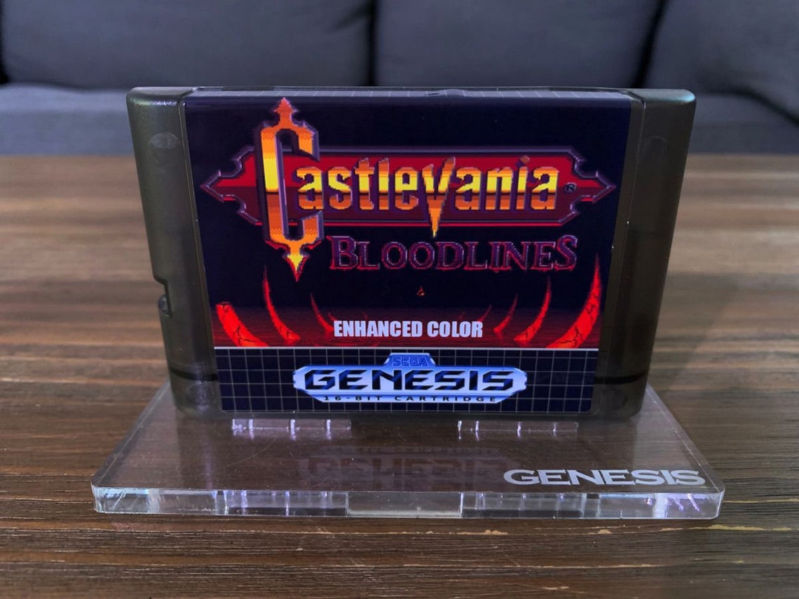 Castlevania Bloodlines enhanced Edition Repro Sega Genesis Mega Drive ...