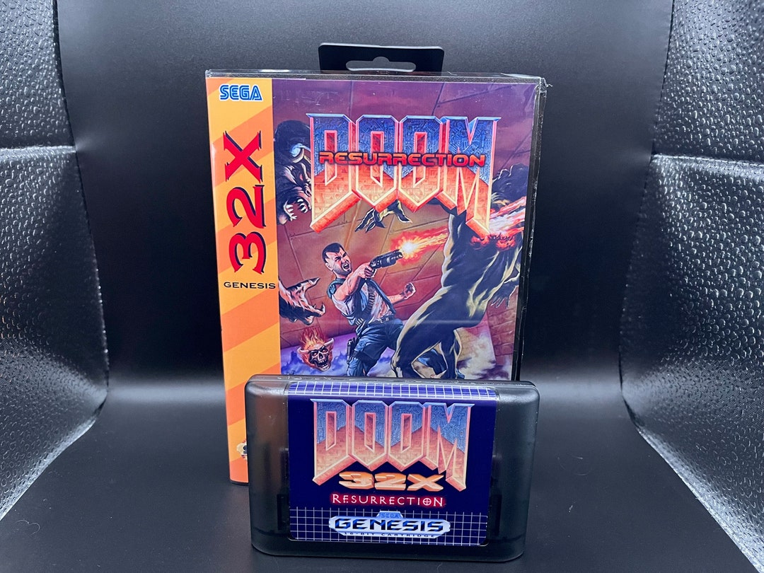 32X Doom Resurrection V2.2b Repro W/ Case Sega Genesis 32X Video Game Cartridge Homebrew - Etsy UK
