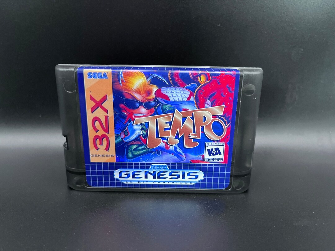 32X Tempo Repro Sega Genesis 32X Video Game Cartridge Homebrew - Etsy
