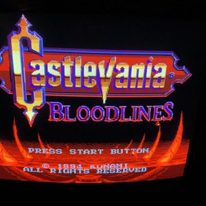 Castlevania Bloodlines "enhanced Edition" Repro Sega Genesis Mega Drive ...