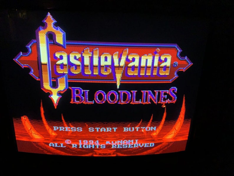 Castlevania Bloodlines enhanced Edition Repro Sega Genesis Mega Drive ...
