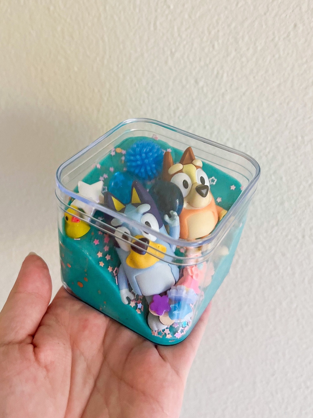 BLUEY JAR // Sensory Play Dough Jar // Non Toxic, All Natural, Homemade ...