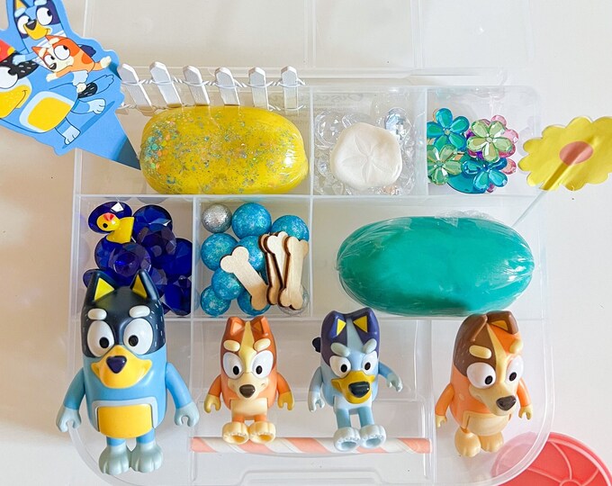 BLUEY KIT // Sensory Play Dough Kit // Non Toxic, All Natural, Homemade ...