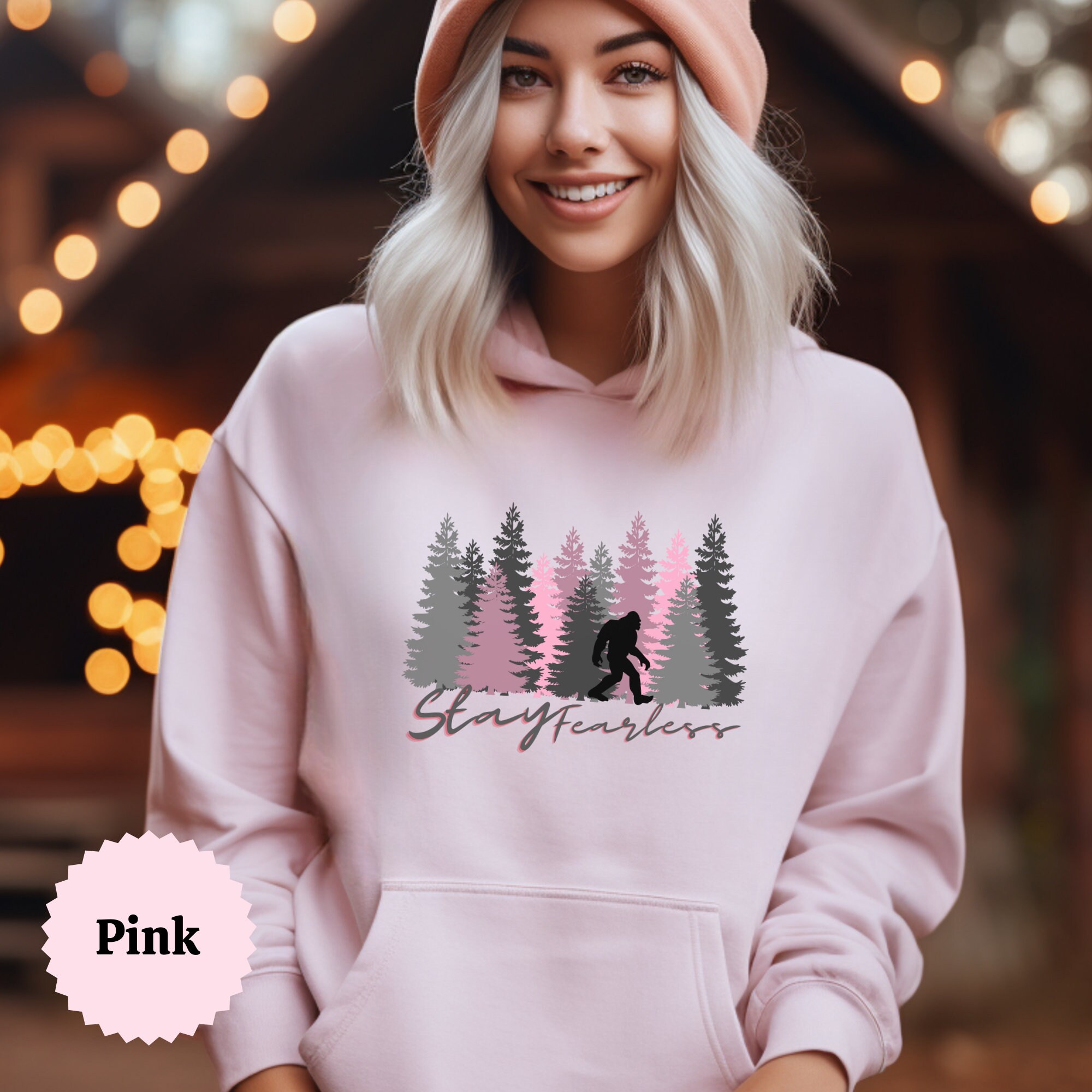 Funny Sasquatch Hooded Sweatshirt, Hiking Hoodie, Unique Birthday Gift ...