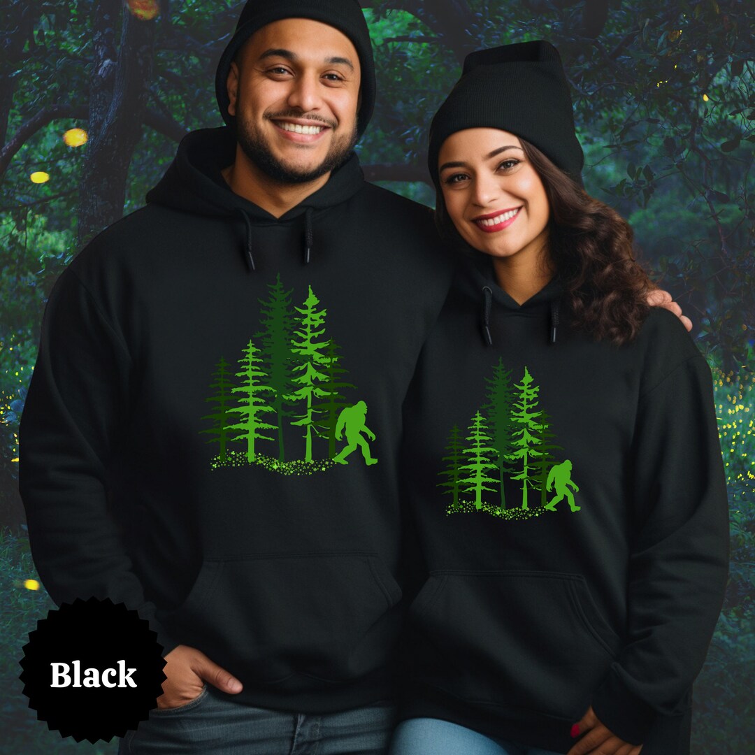 Funny Sasquatch Hoodie,hiking Shirt,unique Birthday Gift,bigfoot Saw Me ...