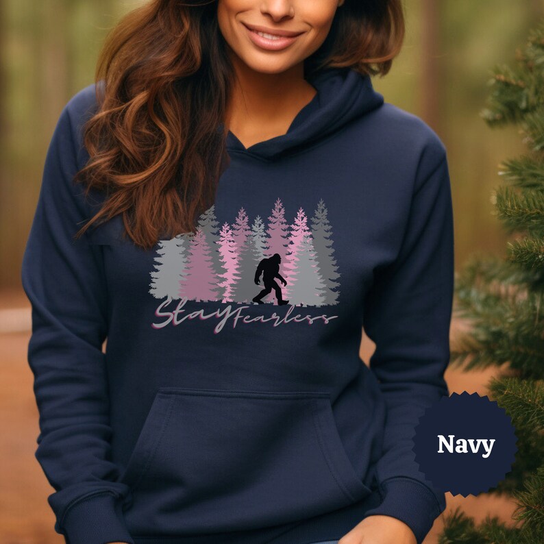 Funny Sasquatch Hooded Sweatshirt, Hiking Hoodie, Unique Birthday Gift ...