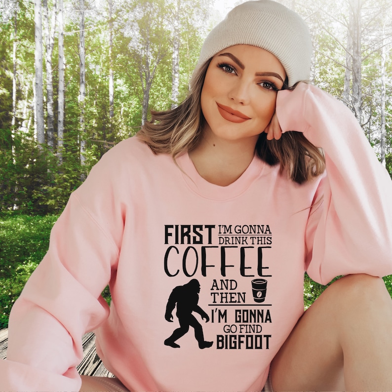 Funny Sasquatch Coffee Sweatshirt, Hiking Shirt,unique Birthday Gift ...