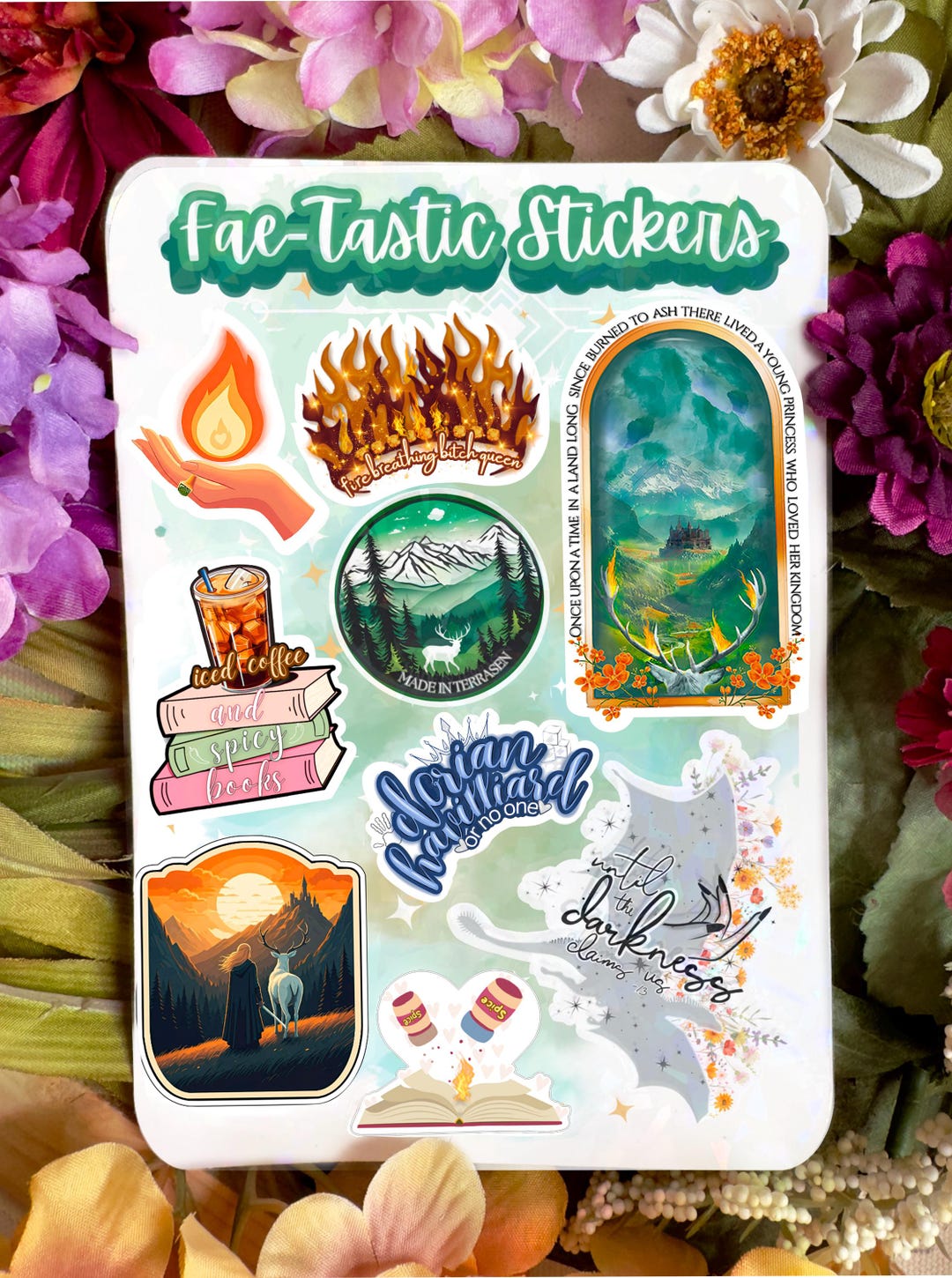 Fae-tastic Stickers! Throne of Glass Inspired Sticker Sheet | Fae ...