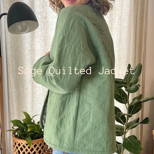 Sage Jacket PDF Sewing Pattern (sizes 4-24), Quilted Jacket Sewing ...