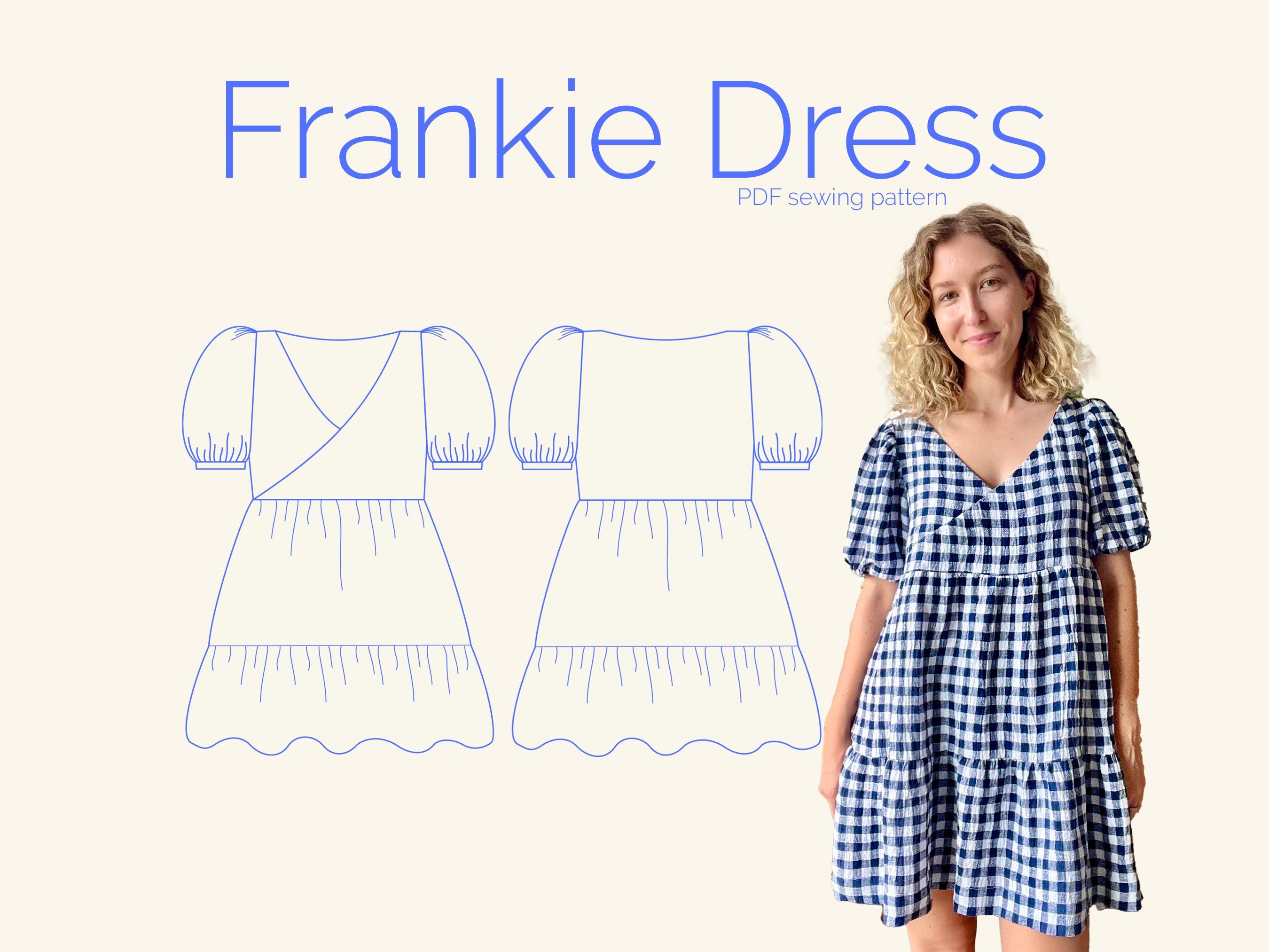 Frankie Dress PDF Sewing Pattern - Size 4-24 AU. Buffet Mini Dress for ...