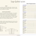 Sage Jacket PDF Sewing Pattern (sizes 4-24), Quilted Jacket Sewing ...