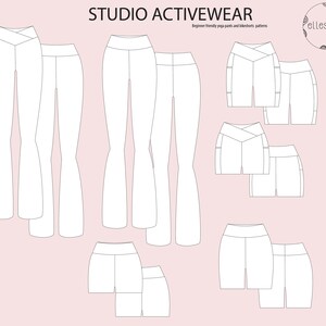 Studio Activewear Sewing Pattern sizes 4-24, Beginner Sewing Pattern ...