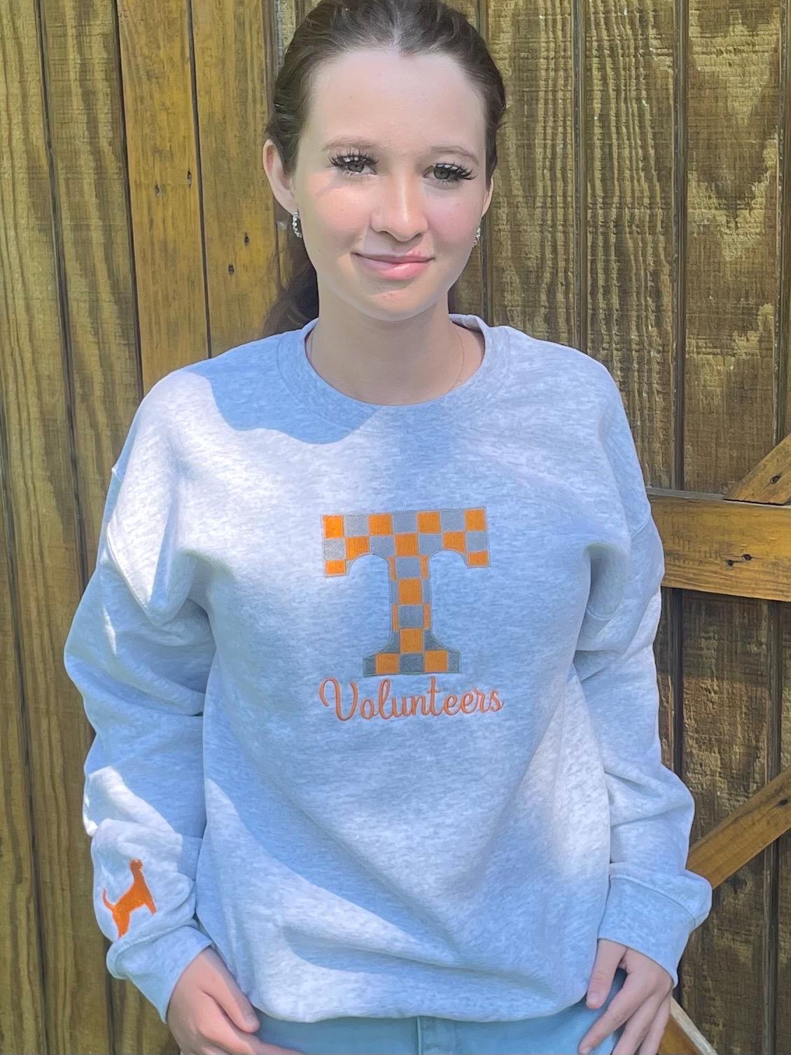 Tennessee Embroidered Sweatshirt - Etsy