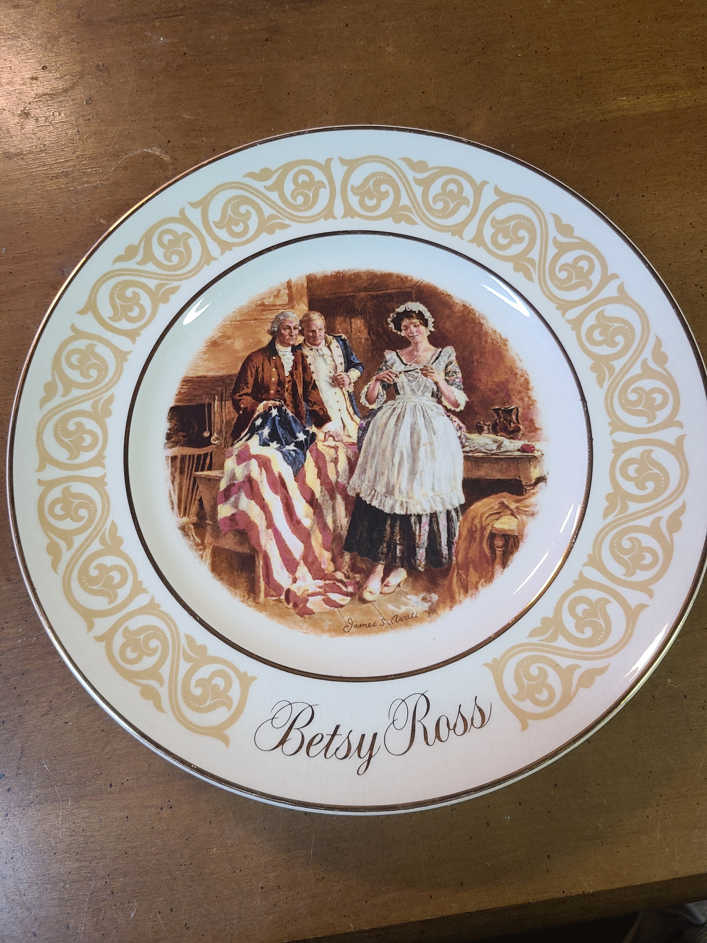 1973 Avon Betsy Ross Plate - Etsy