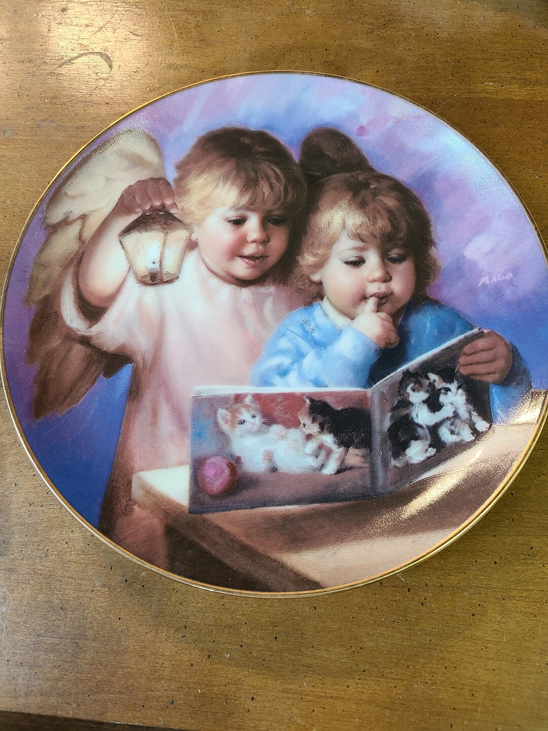 1991 Heavenly Angels Plate Collection by Mago - Heavenly Light - Etsy