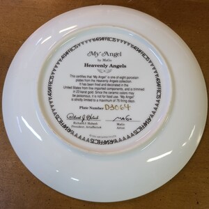 1991 Heavenly Angels Plate Collection by Mago - My Angel - Etsy