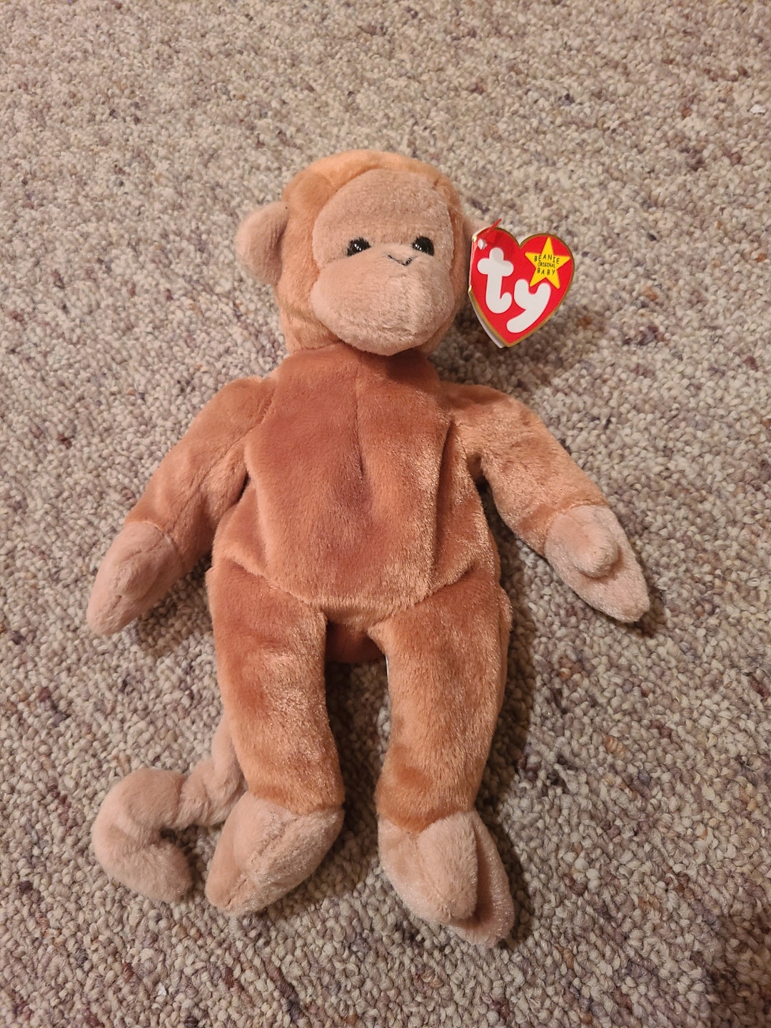 TY 1995 Bongo the Monkey Beanie Baby - Etsy