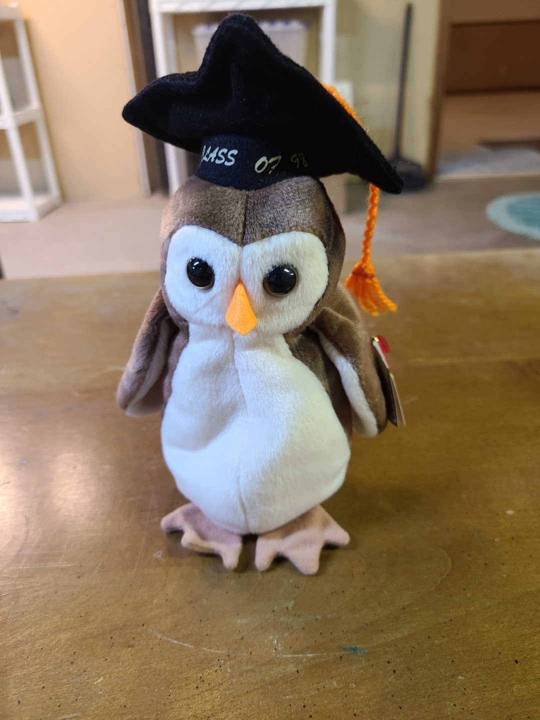 TY 1998 Wise the Owl Beanie Baby - Etsy