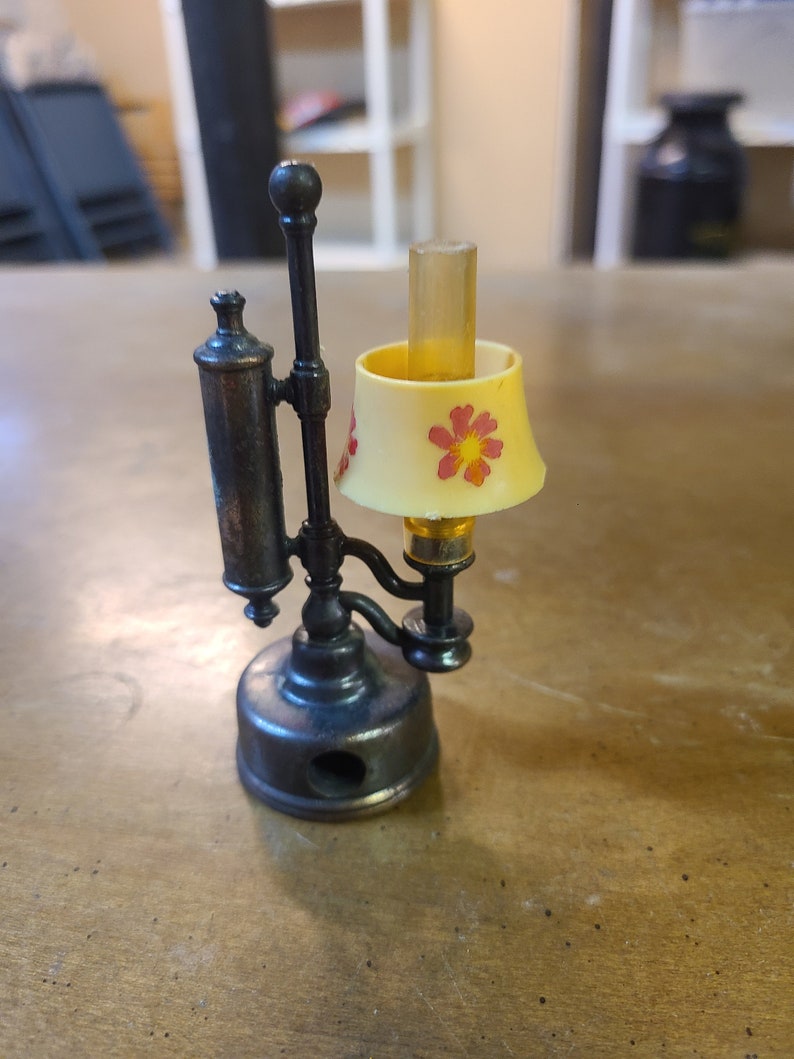Vintage Pewter Die Cast Pencil Sharpener - Oil Lamp - Etsy