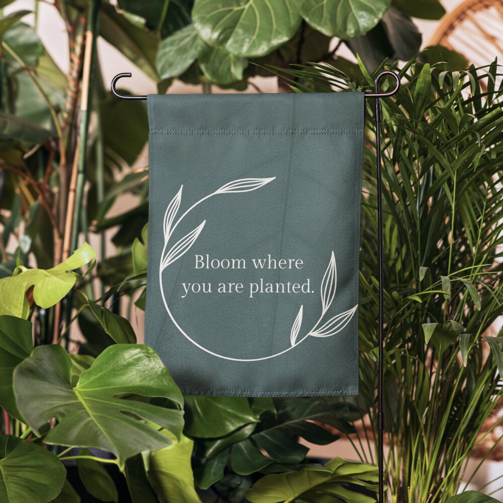 Customizable Fabric Garden Signs - Personalized Outdoor Decor - Etsy